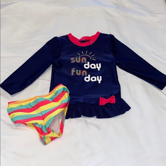 Cat & Jack | Swim | Cat And Jack Rash Guard Two Piece Swimsuit | Poshmark